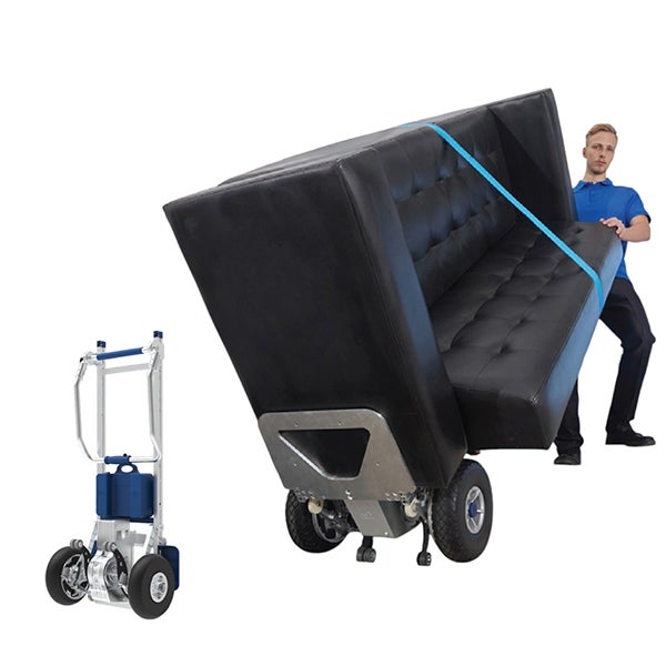 Diable électrique escalier pliable - Pelle 400x240mm - Charge 250kg ...