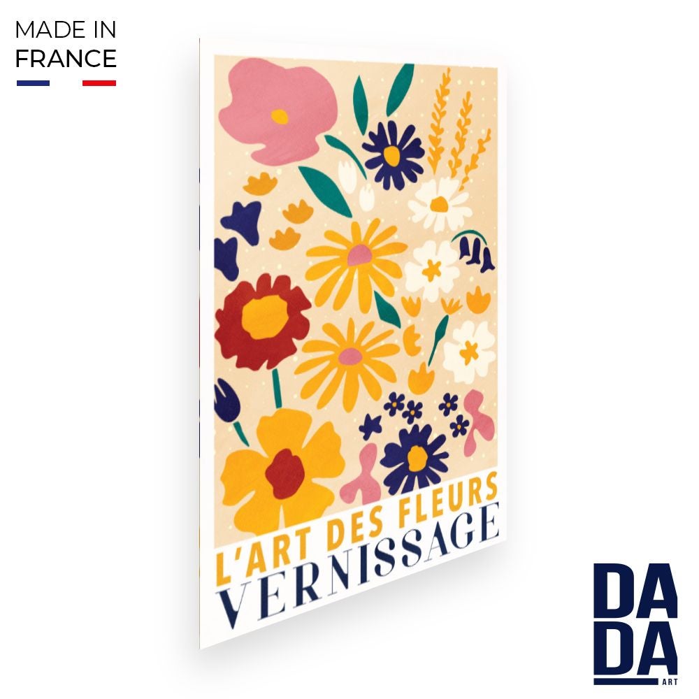 Affiche Fleurs vibrantes / 60x80cm / Fabriqué en France / DADA ART ...