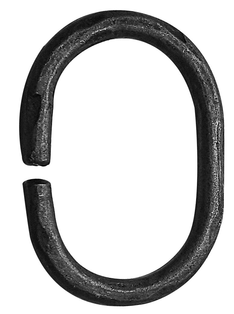 Lot de 10 anneaux rideaux ELYPSE by ÔTHENTIK en fer "ForgéMain" colori ...