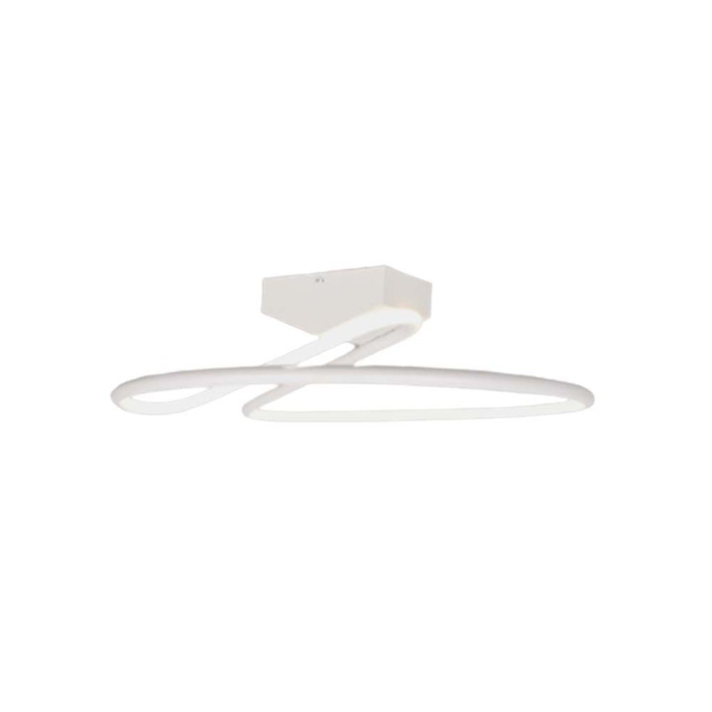 Lustre LED design moderne rond 43W en aluminium couleur blanc 4000Ðš ...
