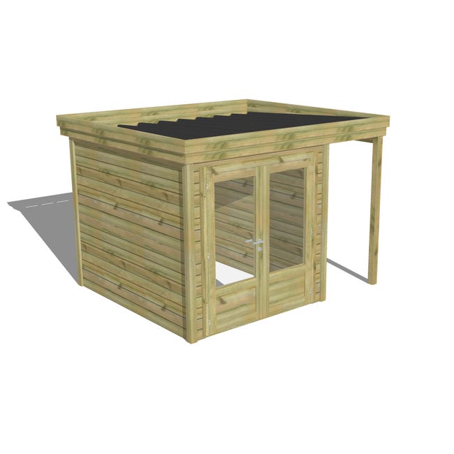 ABRI DE JARDIN bois Pin autoclave 27mm - 3,14x2,64m / 8,3m2 - Bac acier ... ABRI DE JARDIN bois Pin autoclave 27mm - 3,14x2,64m / 8,3m2 - Bac acier ...