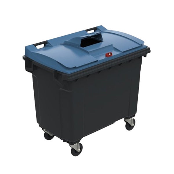 Conteneur poubelle 660 litres à préhension latérale pour le tri du ...