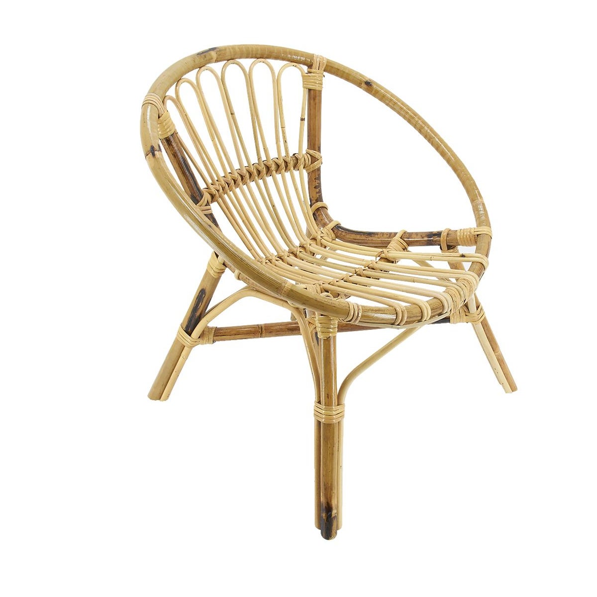 Fauteuil rond enfant en rotin Lune Aubry Gaspard | Leroy Merlin