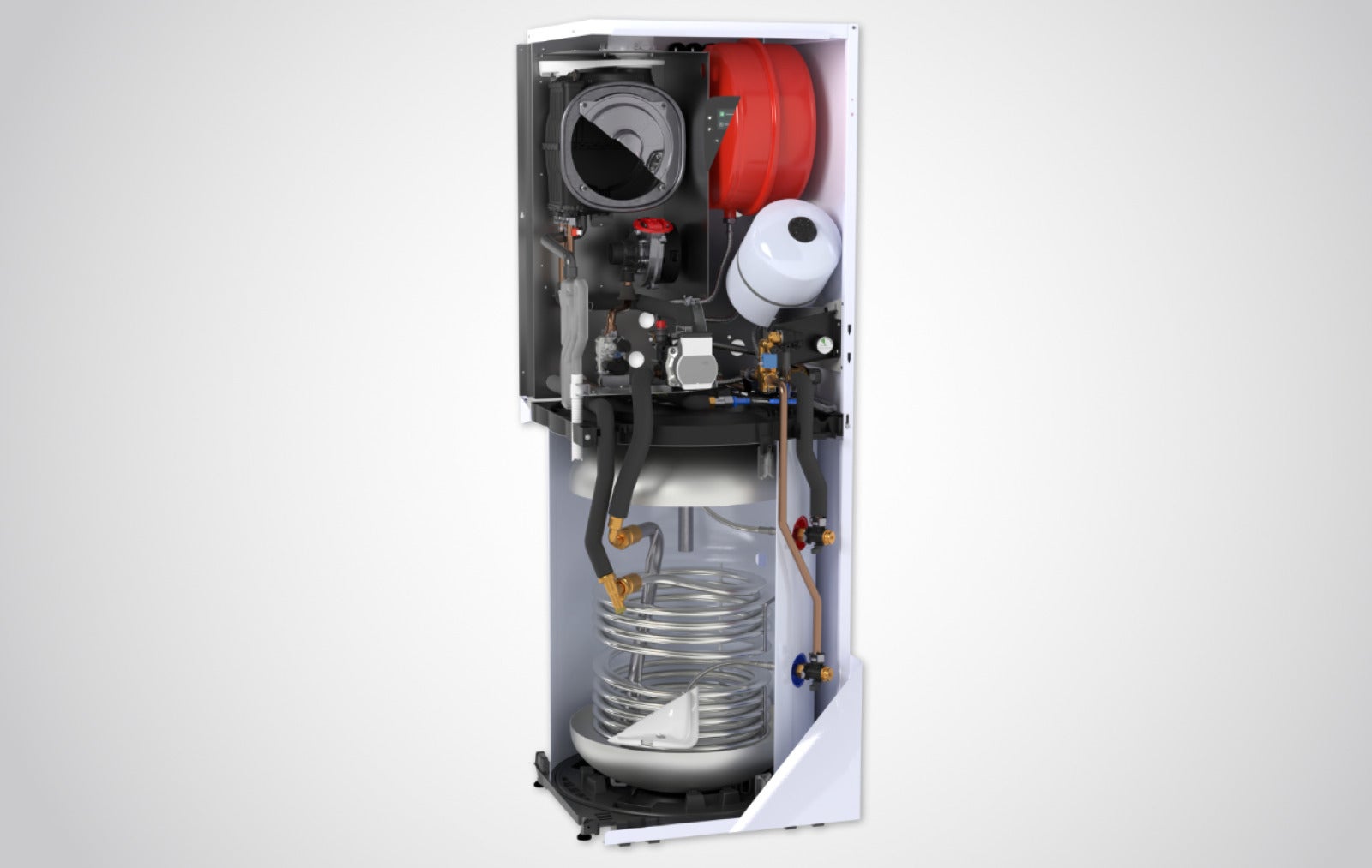 Chaudière sol gaz à condensation Perfinox 2 avec ECS accumulée 24 kW ...
