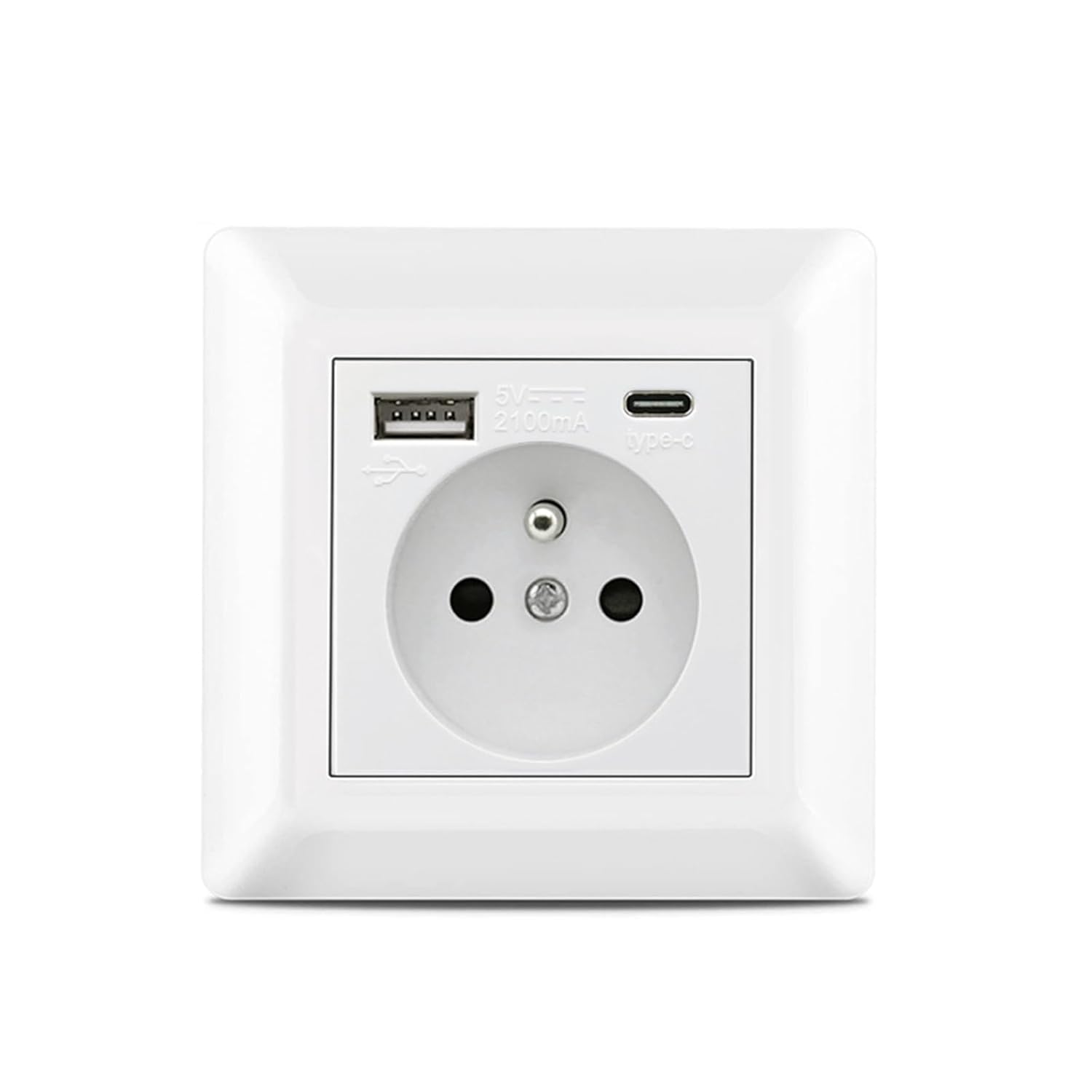 Prise murale USB Type C, port de charge, alimentation électrique ...