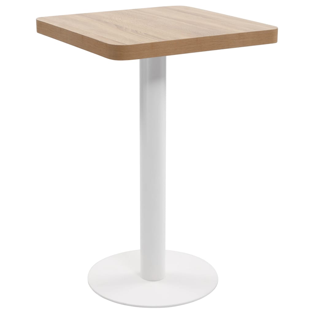 Maison Exclusive - Table de bistro Marron clair 50x50 cm MDF | Leroy Merlin