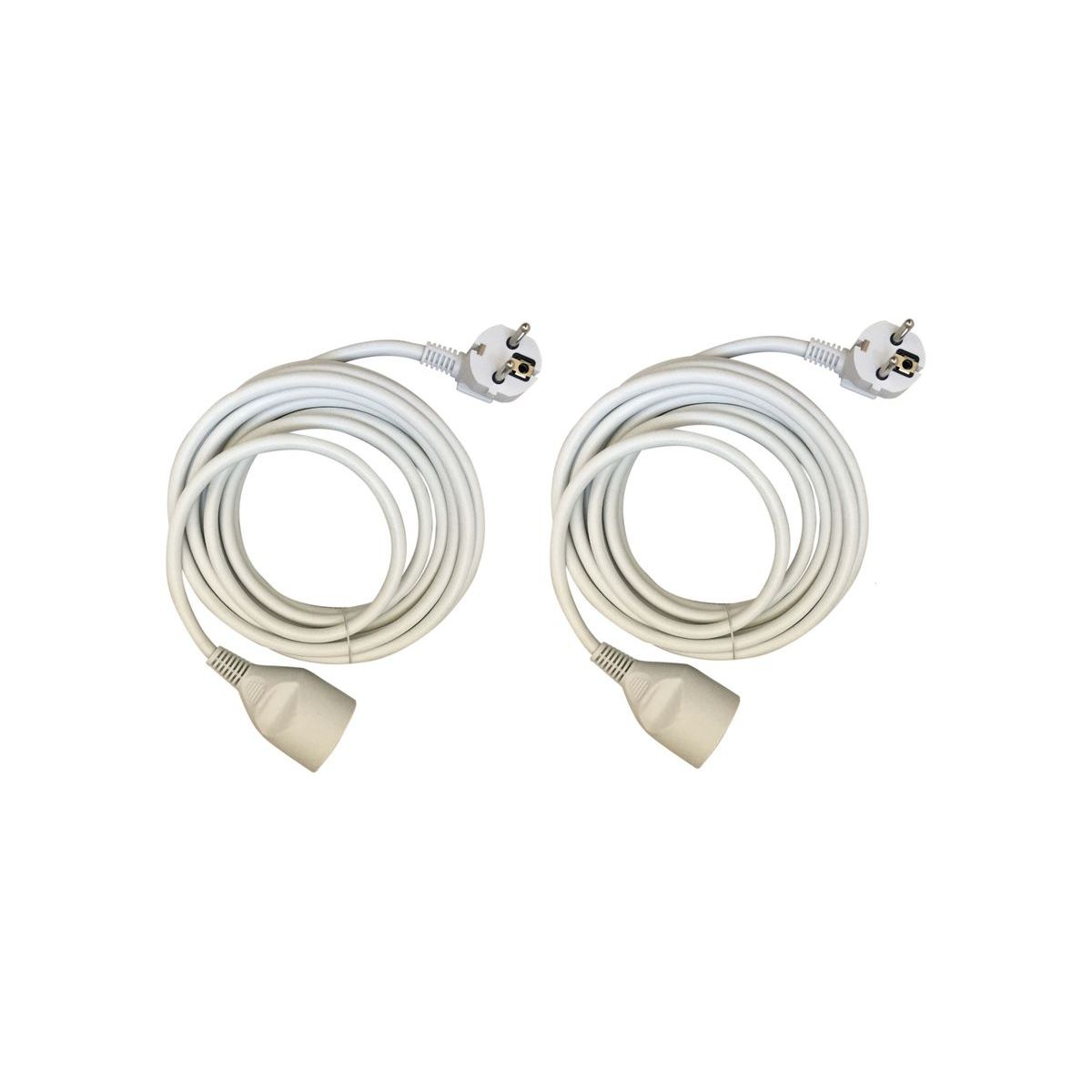 Rallonge ESSENTIELB Pack de 2 rallonges 3m 16A | Leroy Merlin