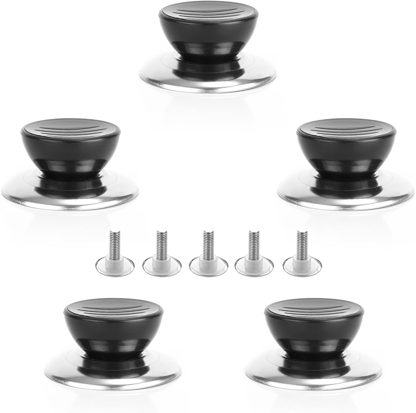 5 x Universal Kitchen Knobs, Handle Lid Pan, Lid Knob, Kitchen Utensils ...