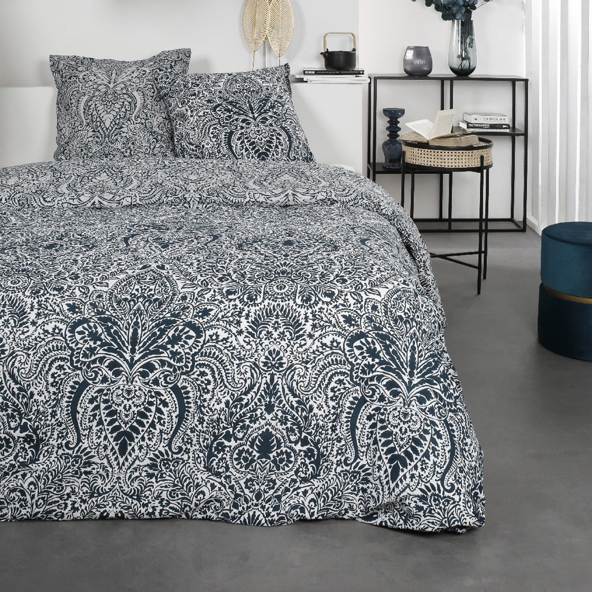 Parure de lit 2 personnes imprimé floral coton SUNSHINE AUDE | Leroy Merlin