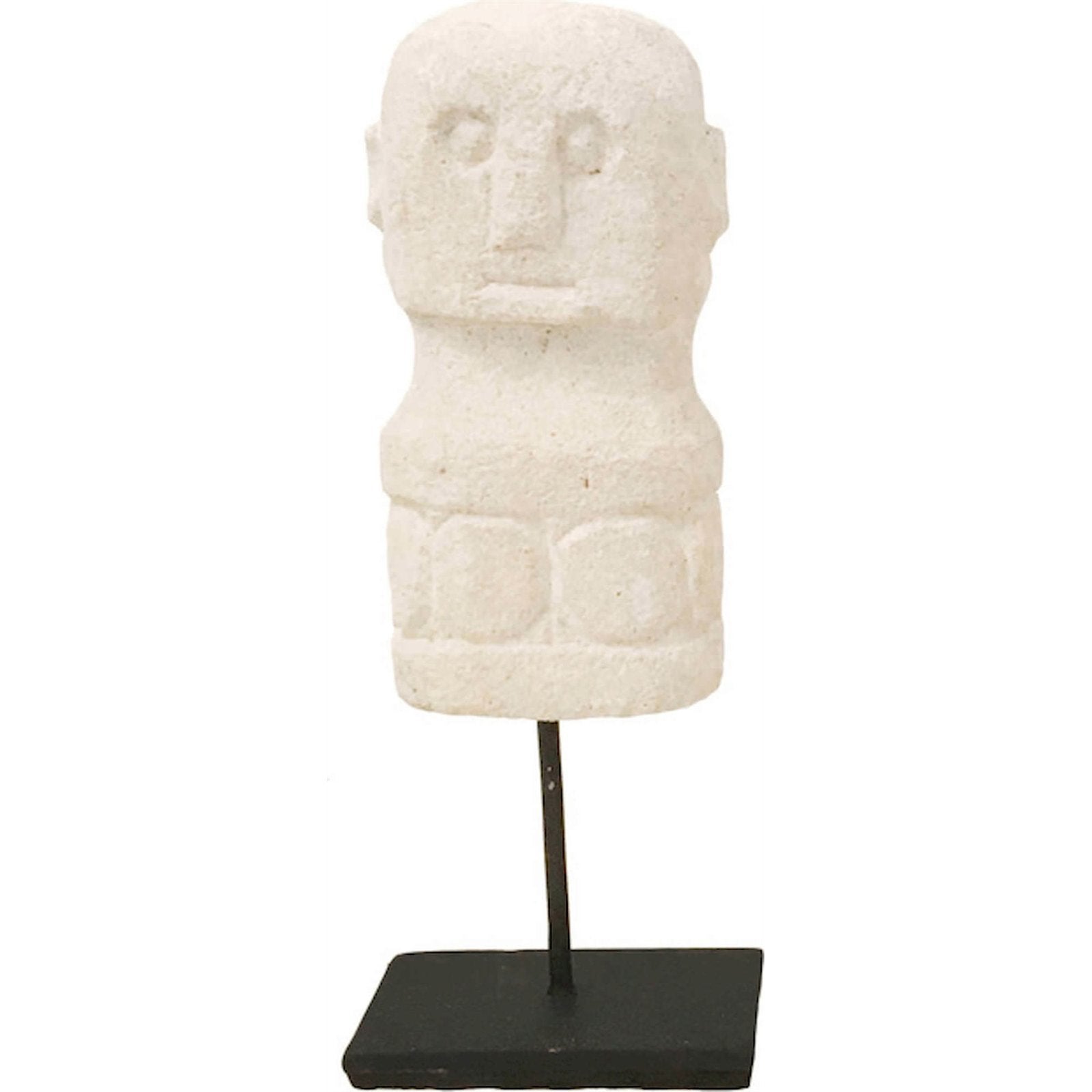 Statue Homme Sumba en Grès Authentique 7 x 4 x 17 cm Naturel | Leroy Merlin