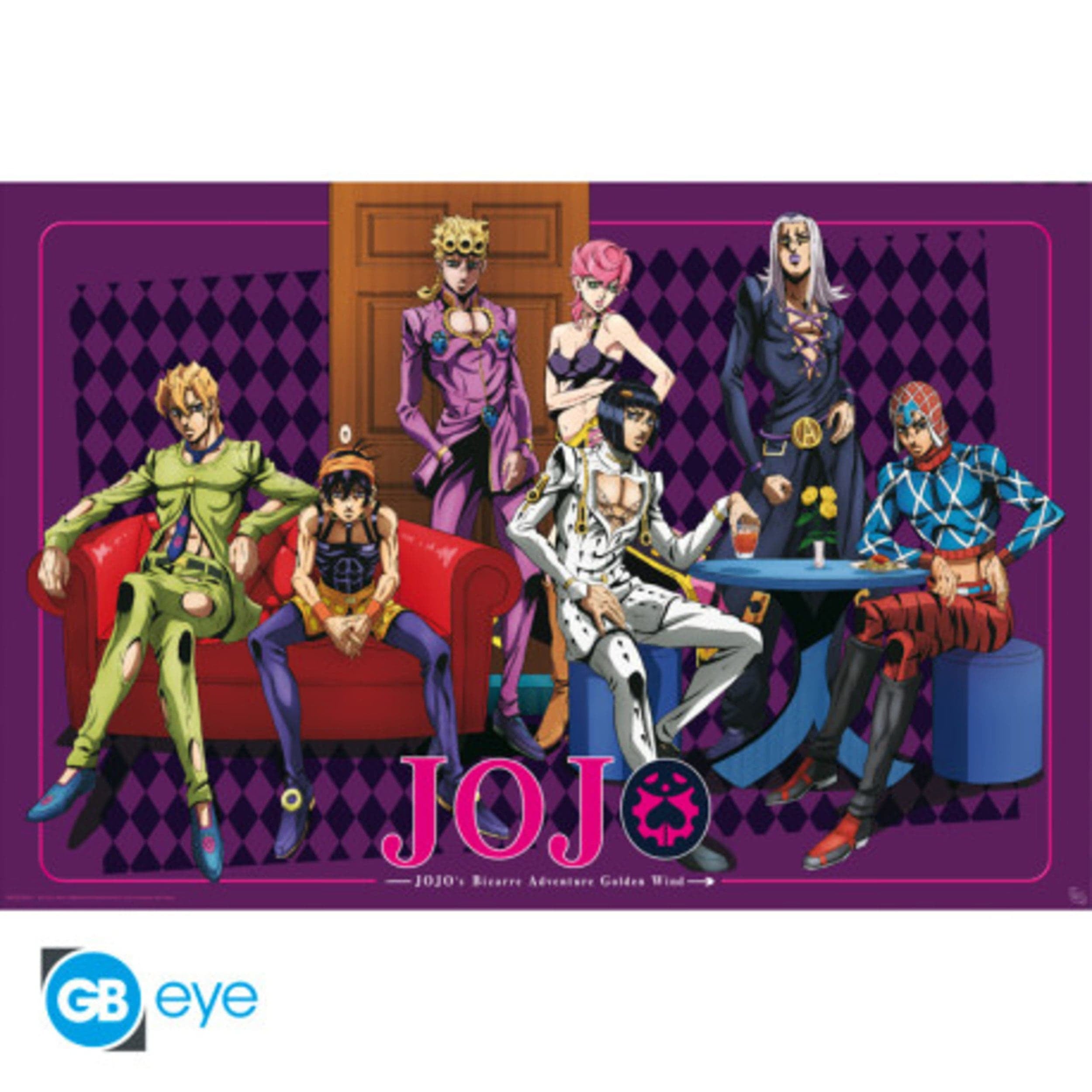 Poster Jojo's Bizarre Adventure - Golden Wind Team 91.5x61cm | Leroy Merlin