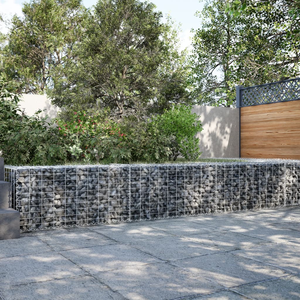 Maison Exclusive - Panier gabion avec couvercle 300x50x50 cm fer ...