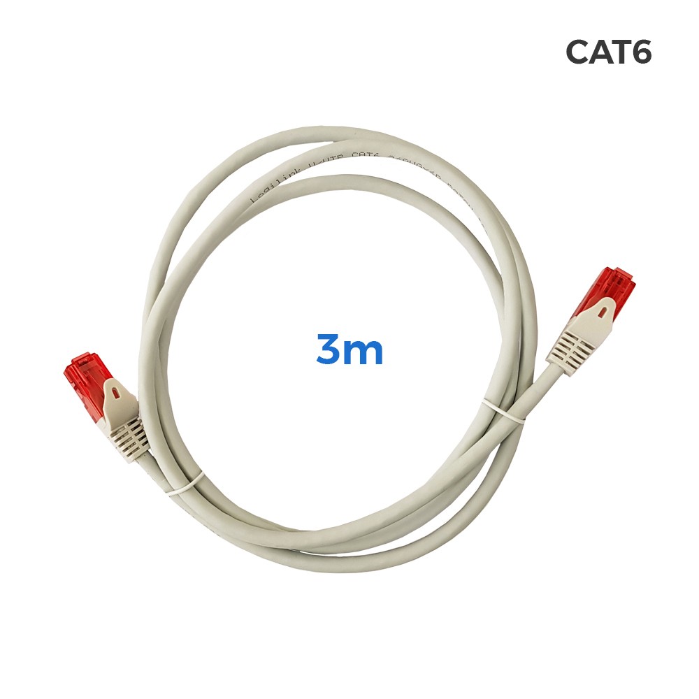 Cable UTP CAT.6 RJ45 Cobre LSZH Gris 3m - Compatible Ref. EDM - 56035 | Leroy Merlin
