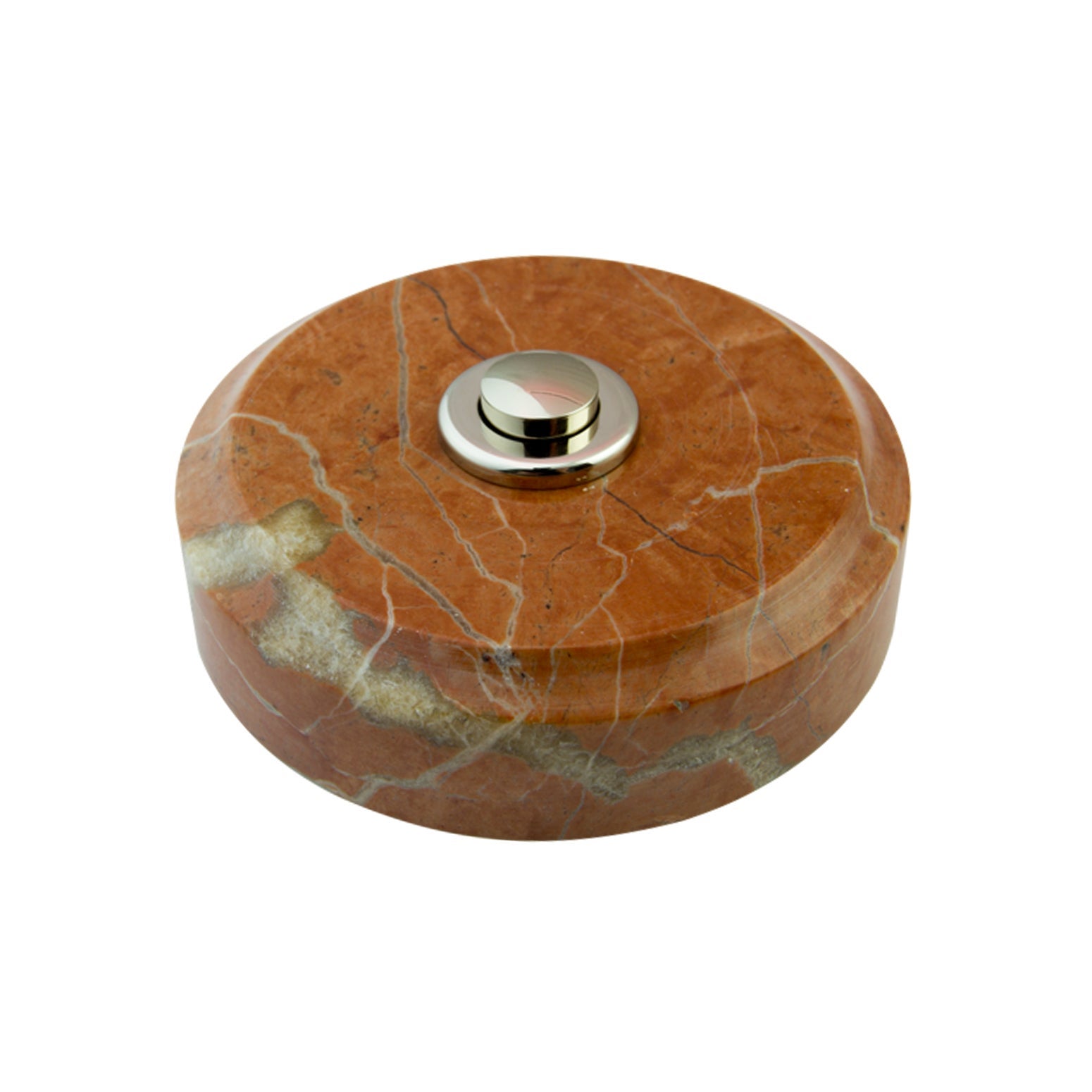 DKO ELEC Sonnette Saragosse filaire marbre rouge bouton chrome | Leroy ...