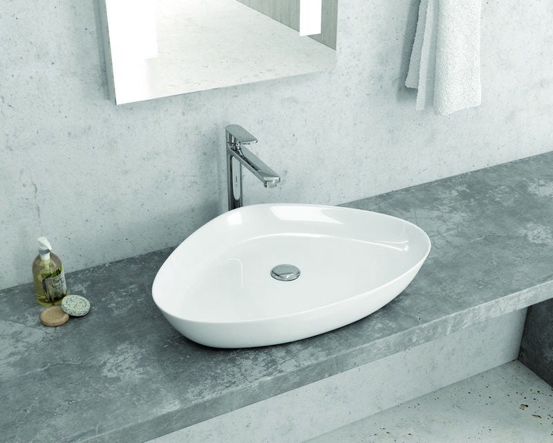 Vasque triangle à poser sans trou PREMIUM 59x41x10 cm | Leroy Merlin