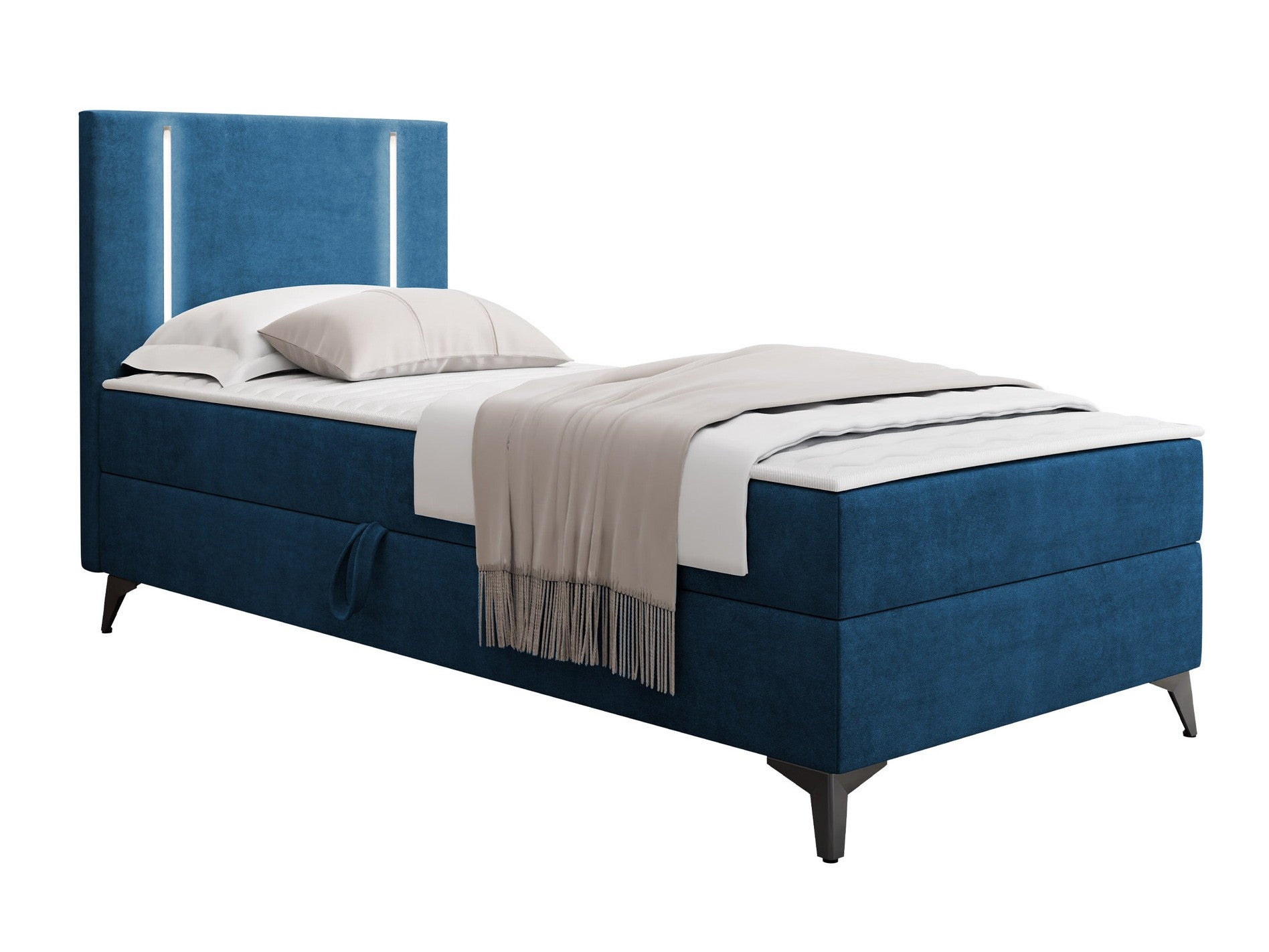 Letto continentale Memphis 146, Singolo, Continentale, Blu, 80x200 ...