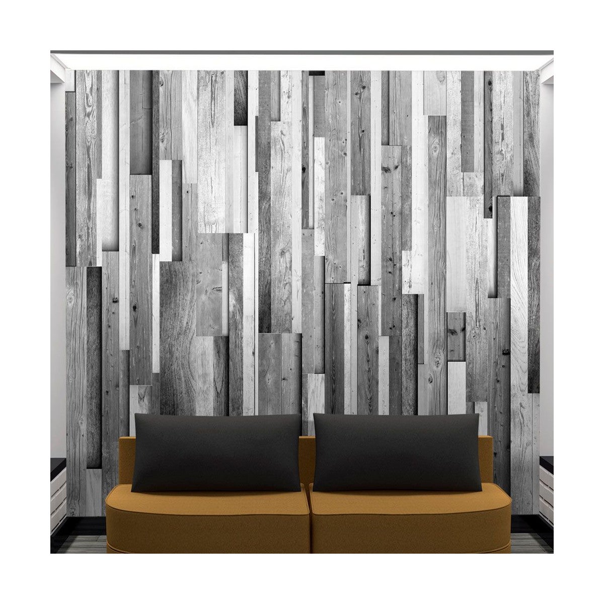Papier Peint "Gray Wood" 50x1000cm | Leroy Merlin