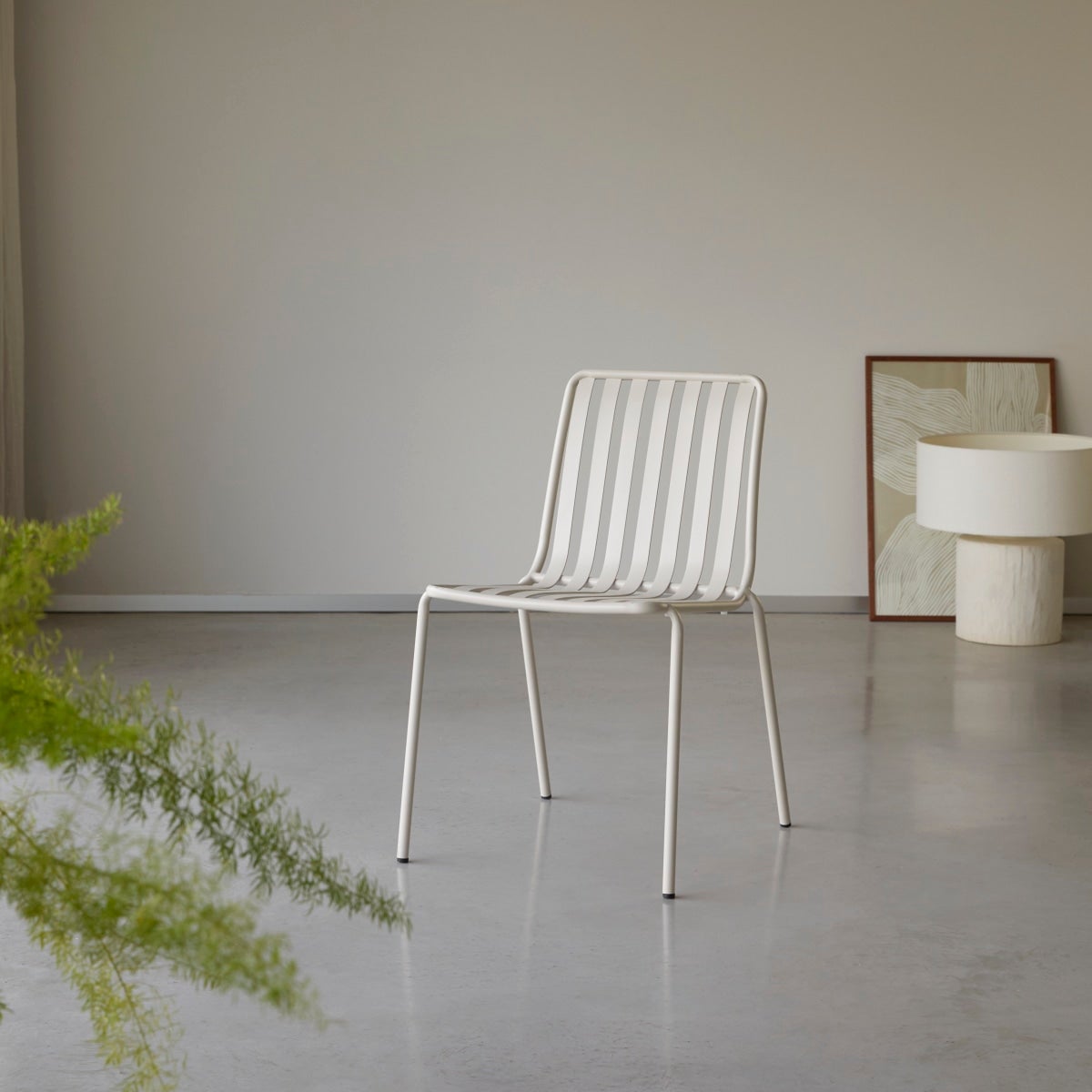 Tikamoon Silla de interior de metal color crema | Leroy Merlin