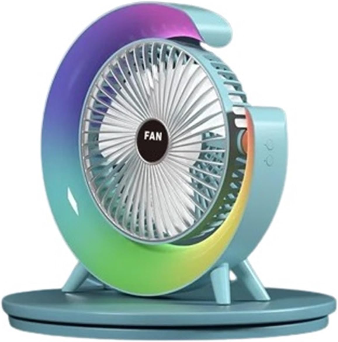 Ventilateur de bureau personnel avec lumière LED — Ventilateur de table ...