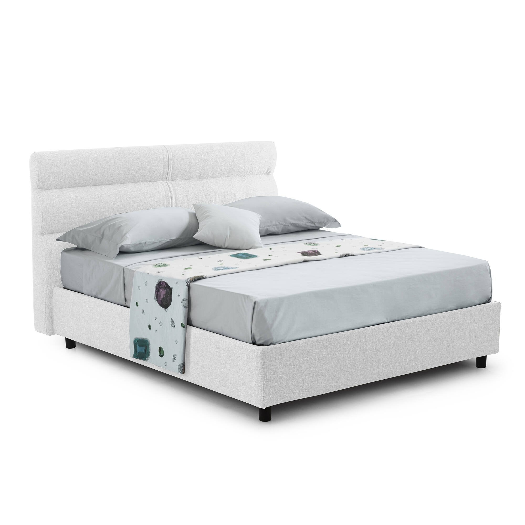 Cama Individual Made in Italy, Colchón Desenfundable Incluido ...