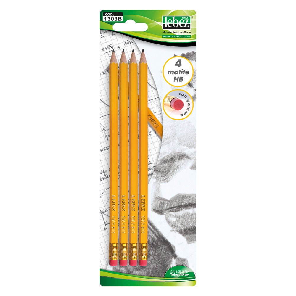 Matita con gomma 4 pezzi | Leroy Merlin