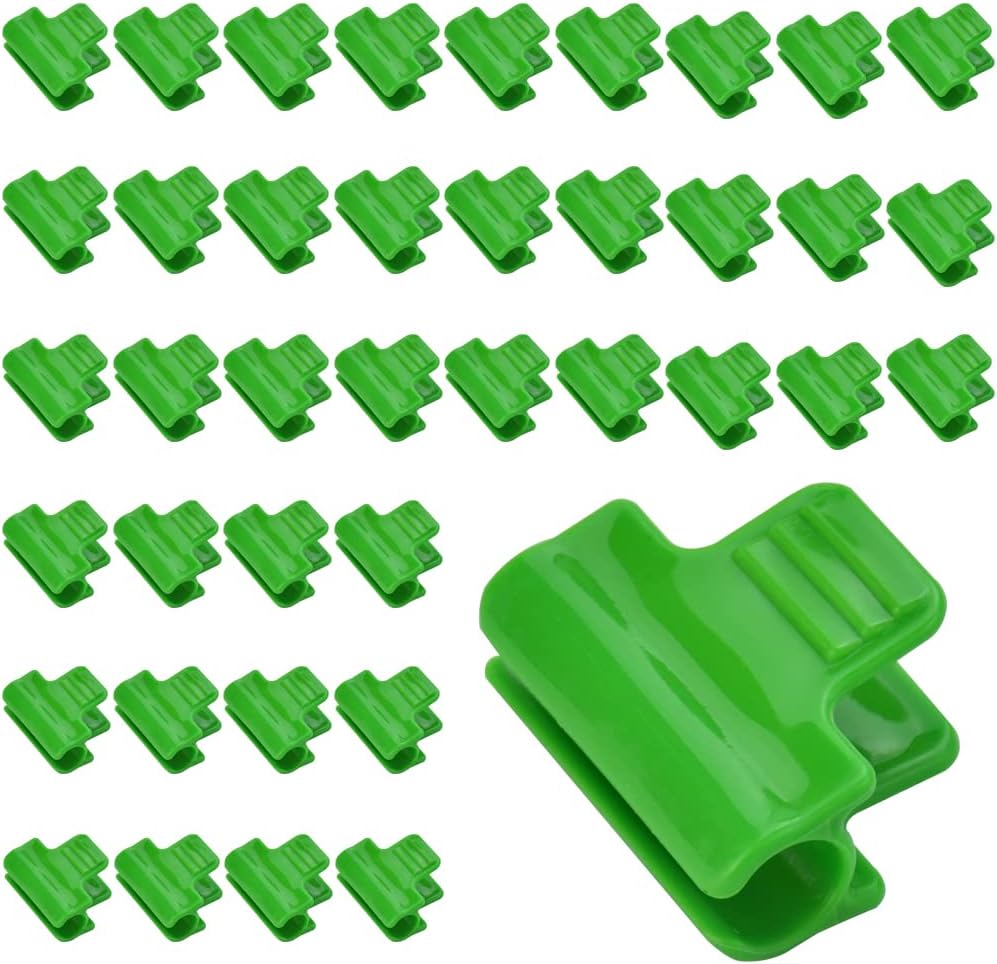 40 PCS Clips de Serre en Plastique 16mm Clip de Film à Effet de Serre ...