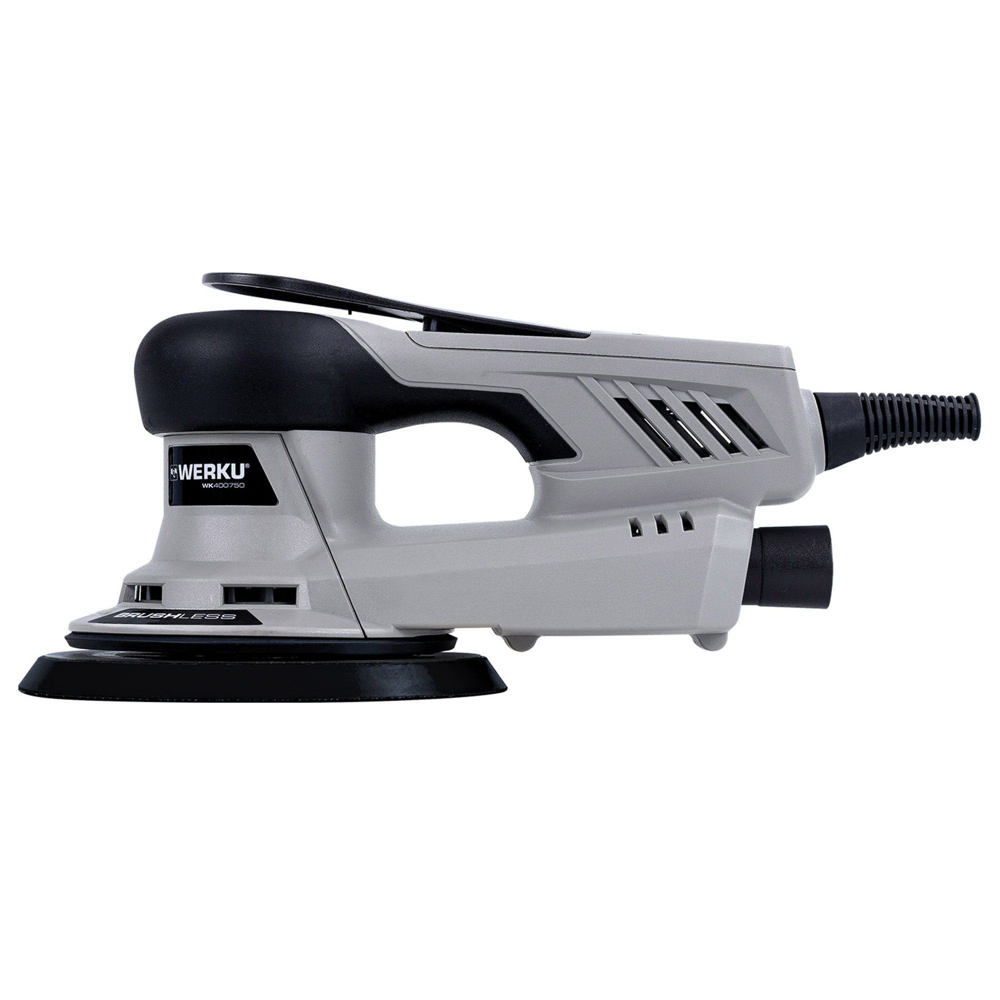 Werku WK400750, Lijadora Circular Rotorbital, Motor Brushless, Potencia 350 W, Disco 150 mm ...