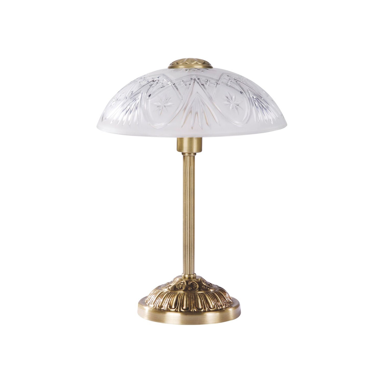 Lampara Mesa Bronce E14 Cristal Estilo Clásico ANNABELLA | Leroy Merlin