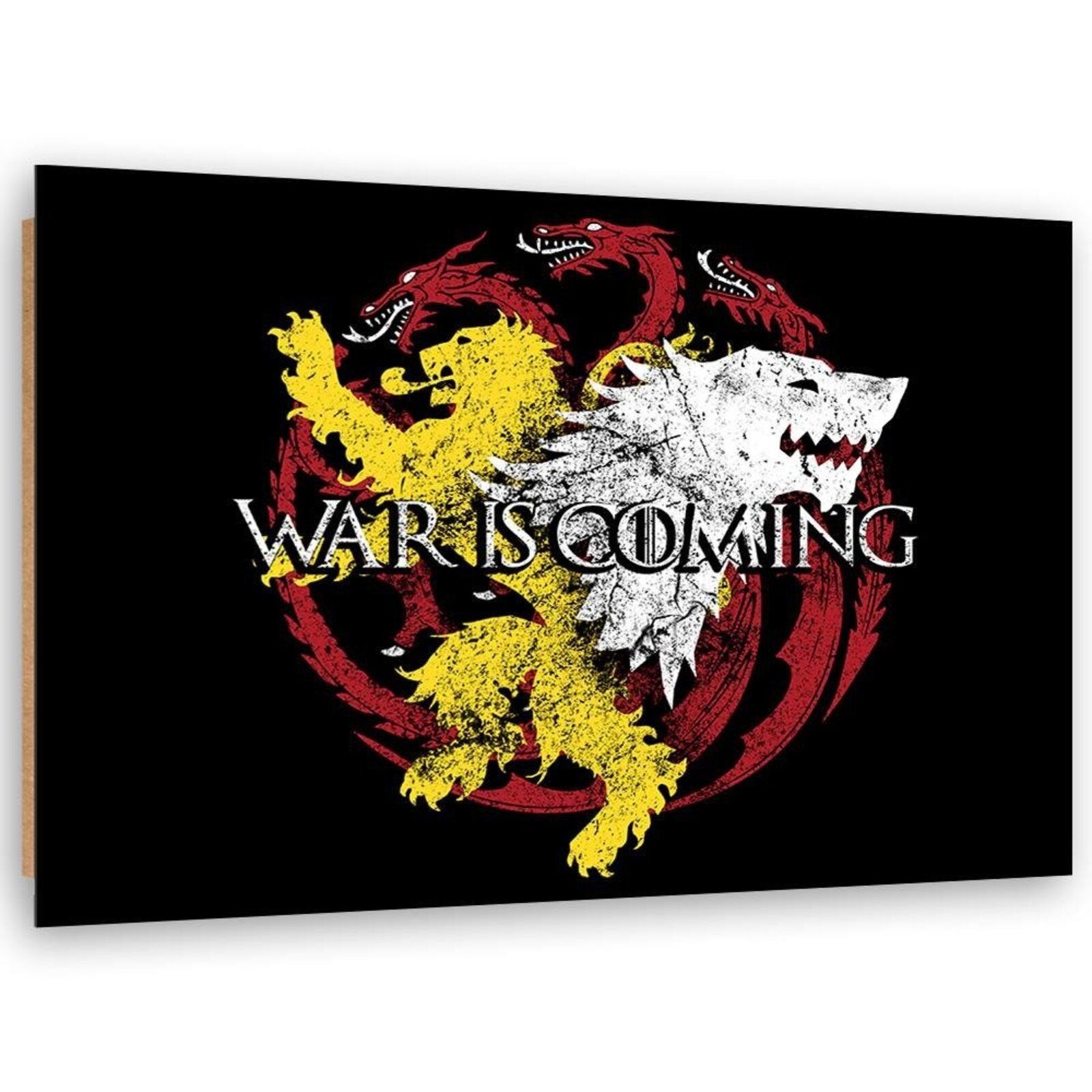 Tableau bois Game of Thrones War is Coming - 60 x 40 cm | Leroy Merlin