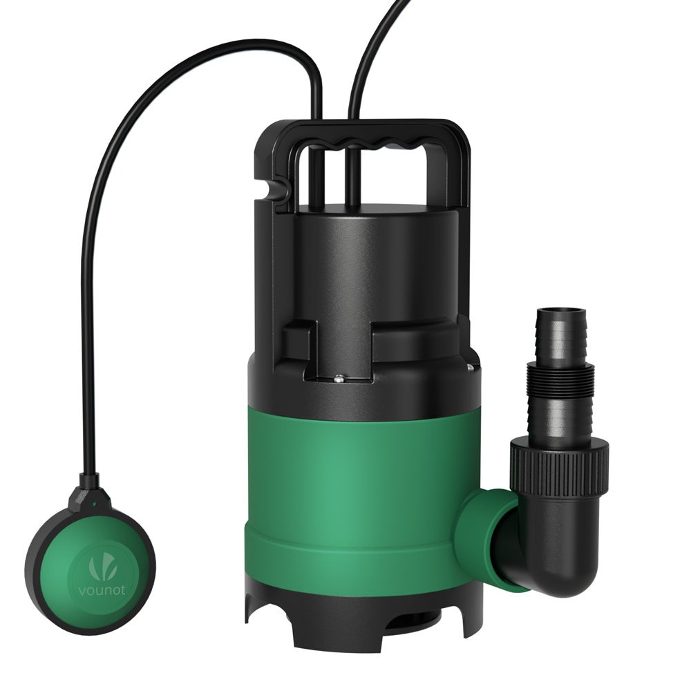 Pompe evacuation pour eaux chargees 8000L/H profondeur 7m vert VOUNOT ...