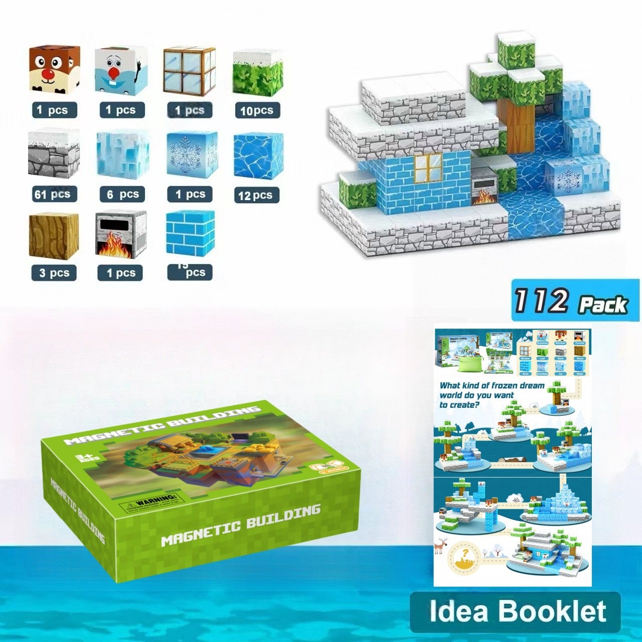 My Magnetic World Building Blocks Ensemble de blocs de construction ...