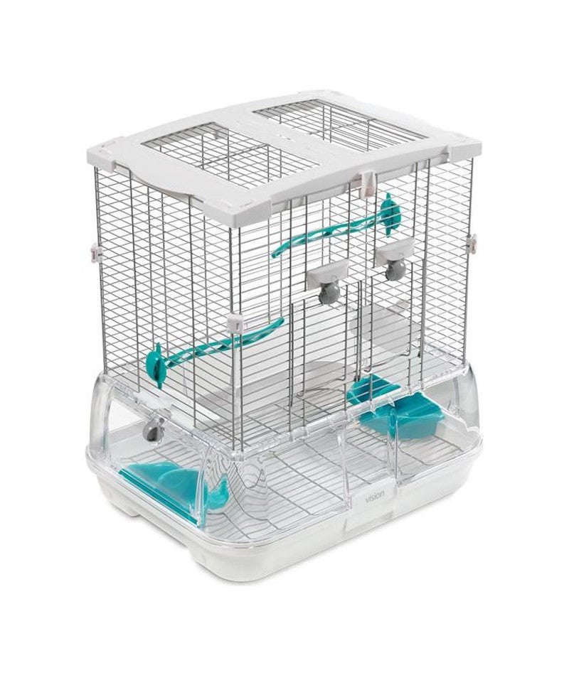 Cage Vision S01 Blanc/turquoise | Leroy Merlin