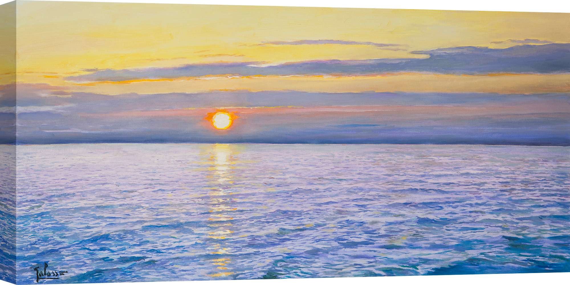 Tableau paysage mer - impression sur toile - Adriano Galasso - Matin au ...