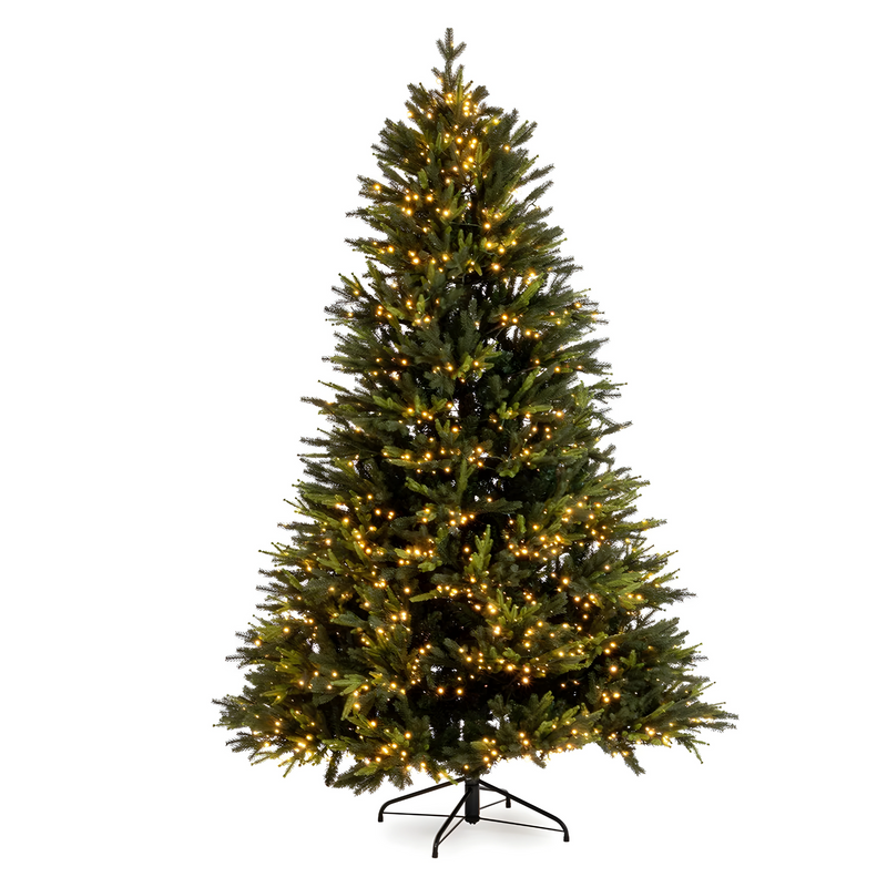 Sapin de Noël "Power" avec microLEDs intégrées 100% PE effet real touch ...