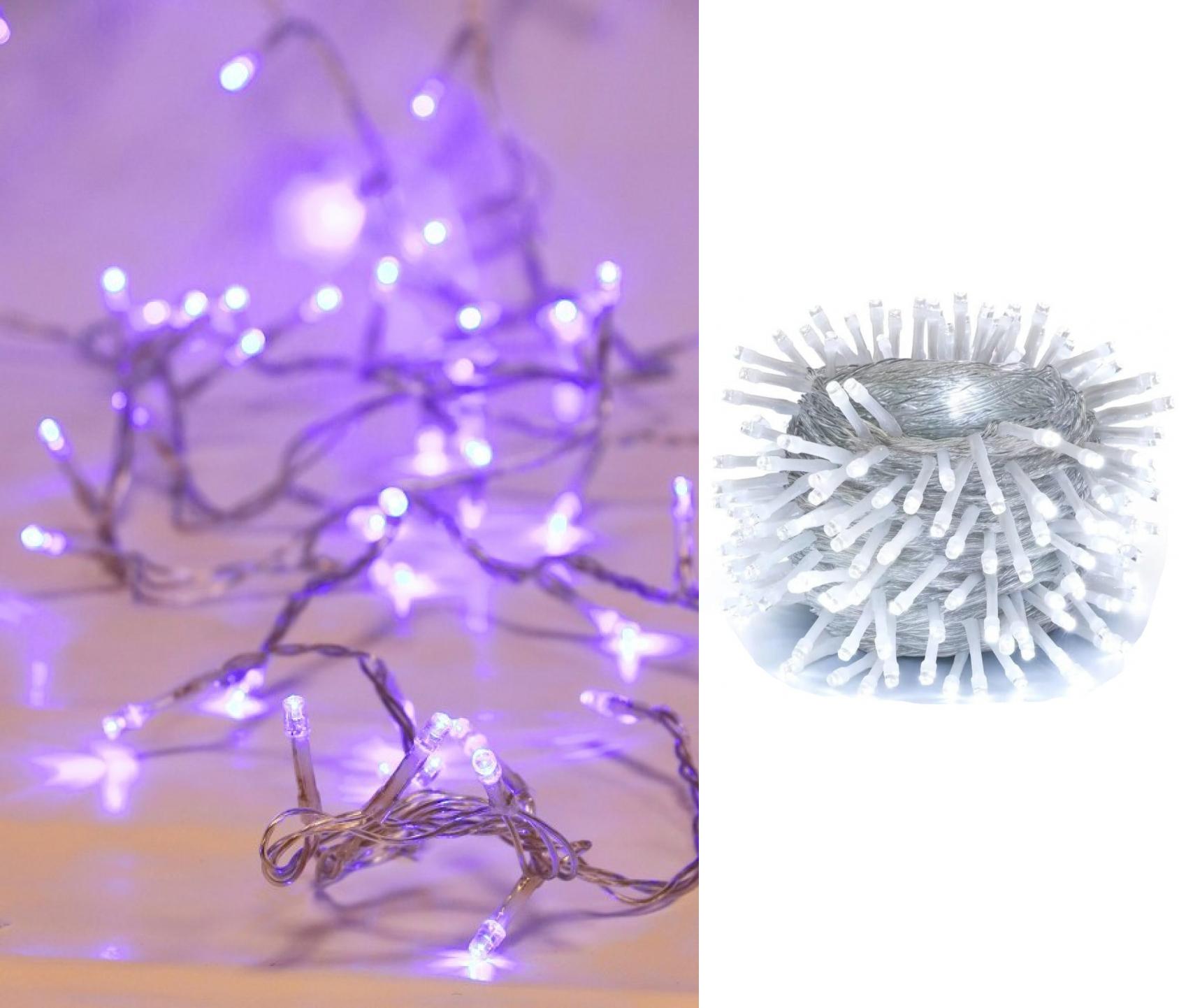 Guirnaldas Luces Exterior Enchufar Decoración para Navidad Azul 500 leds 8mm 3m+39.92m | Leroy ...