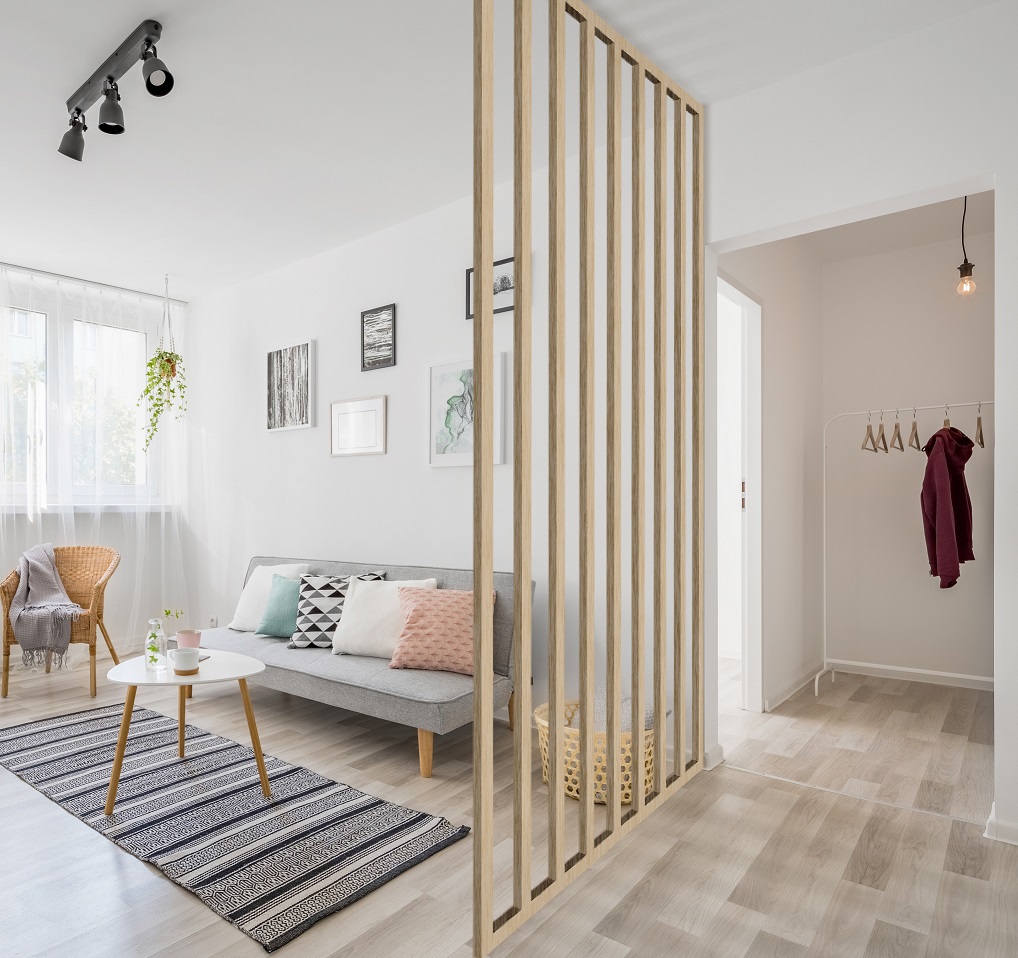 Cloison Claustra Chêne Clair Ajouré 5 Lames - H 260 x L 60 x P 7 cm ...