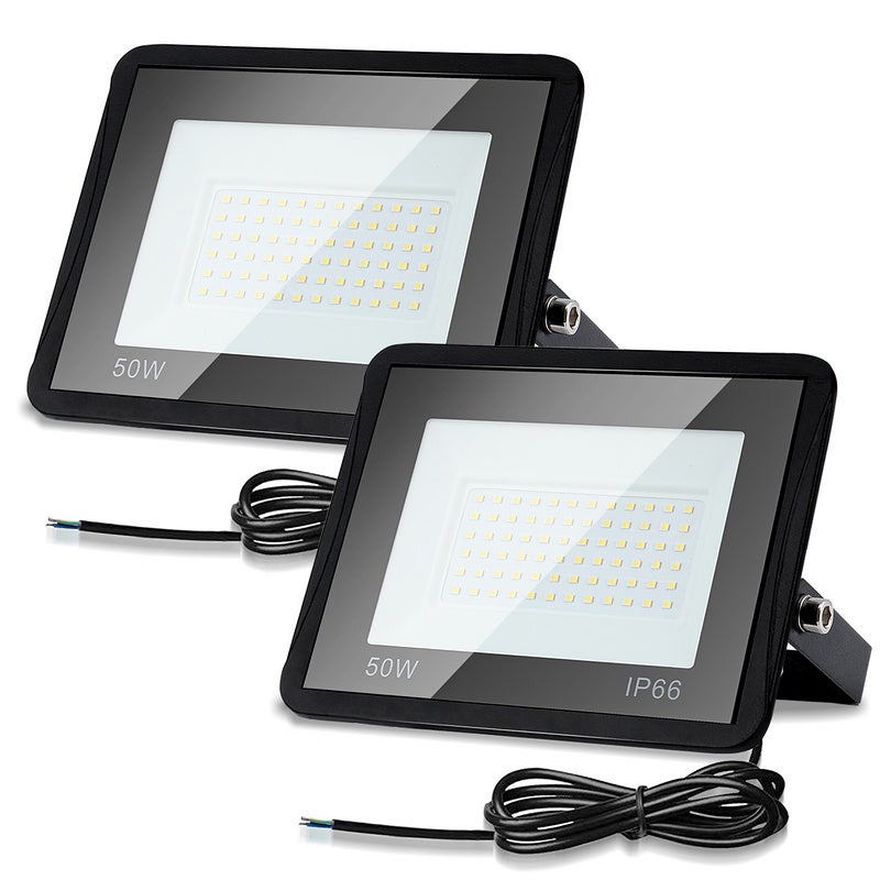 Proyector LED para exteriores 2X 50W Proyector LED para exteriores IP66 ...
