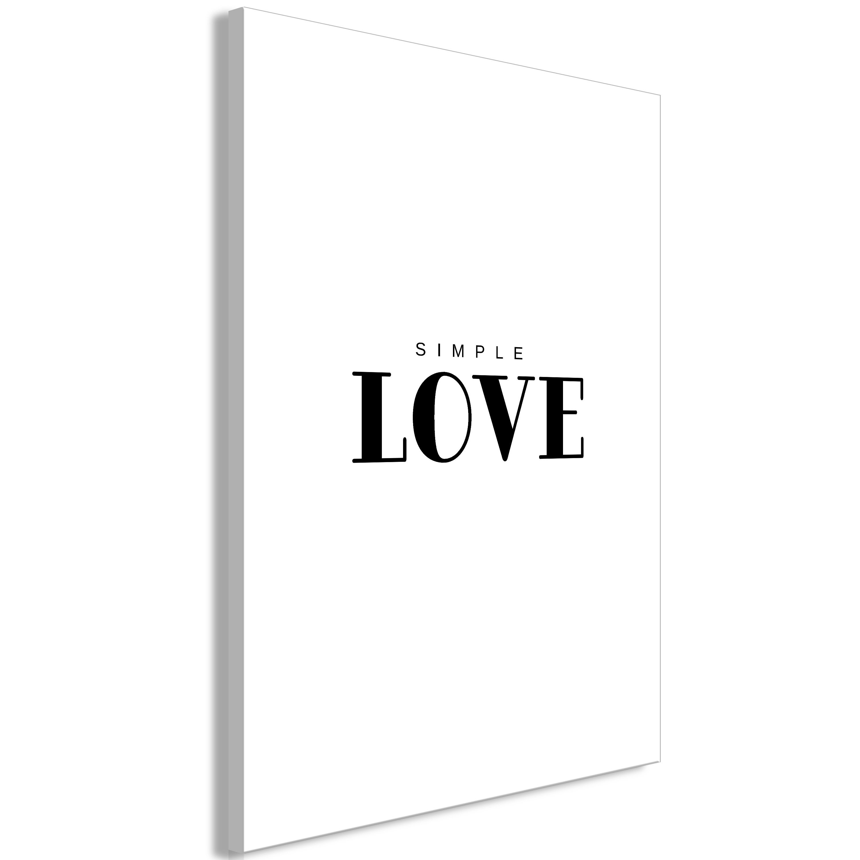 Tableau - Simple Love (1 Part) Vertical [20x30] | Leroy Merlin