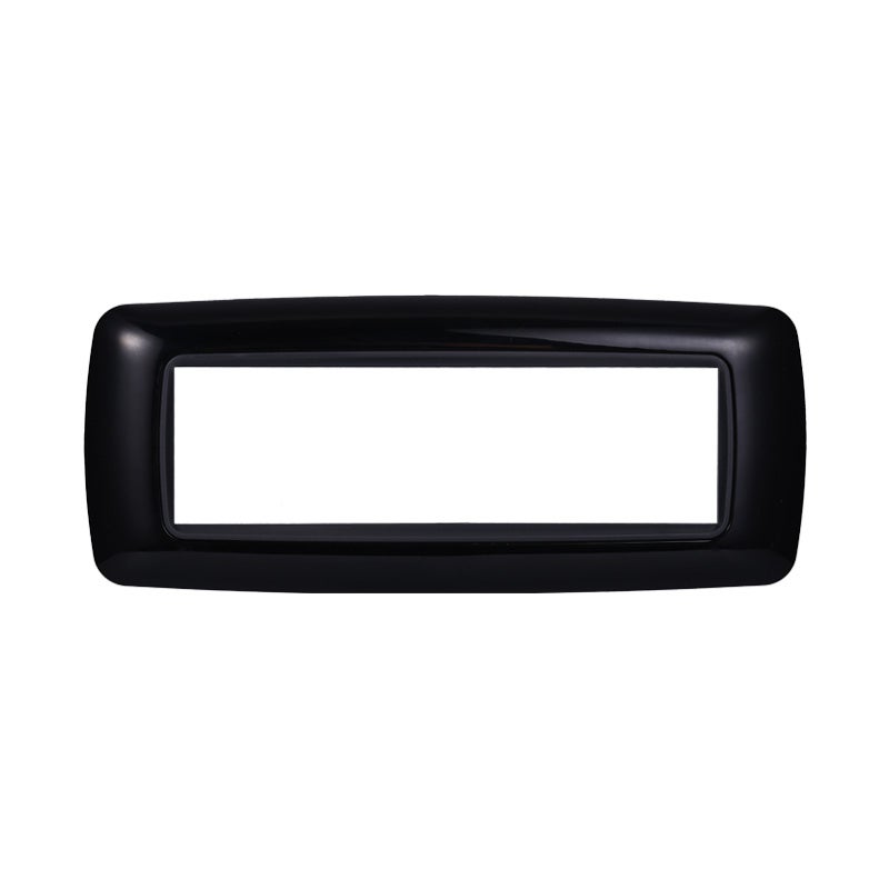 Placca Plastica Bombata Serie Space 7P Colore Nero Compatibile Con ...