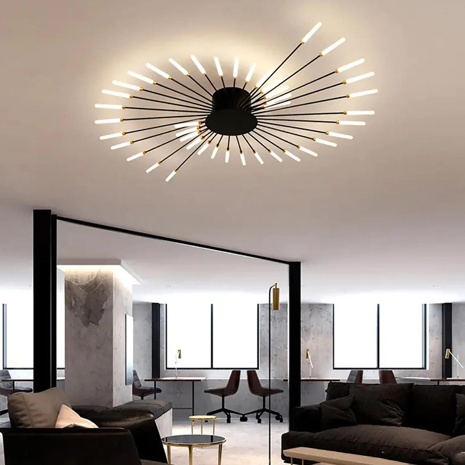 Plafond moderne à LEDs lumière 21W feux d'artifice galaxie lumière ...