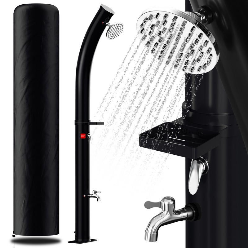 Ducha solar 20L Curvada Ducha solar de jardín | Leroy Merlin