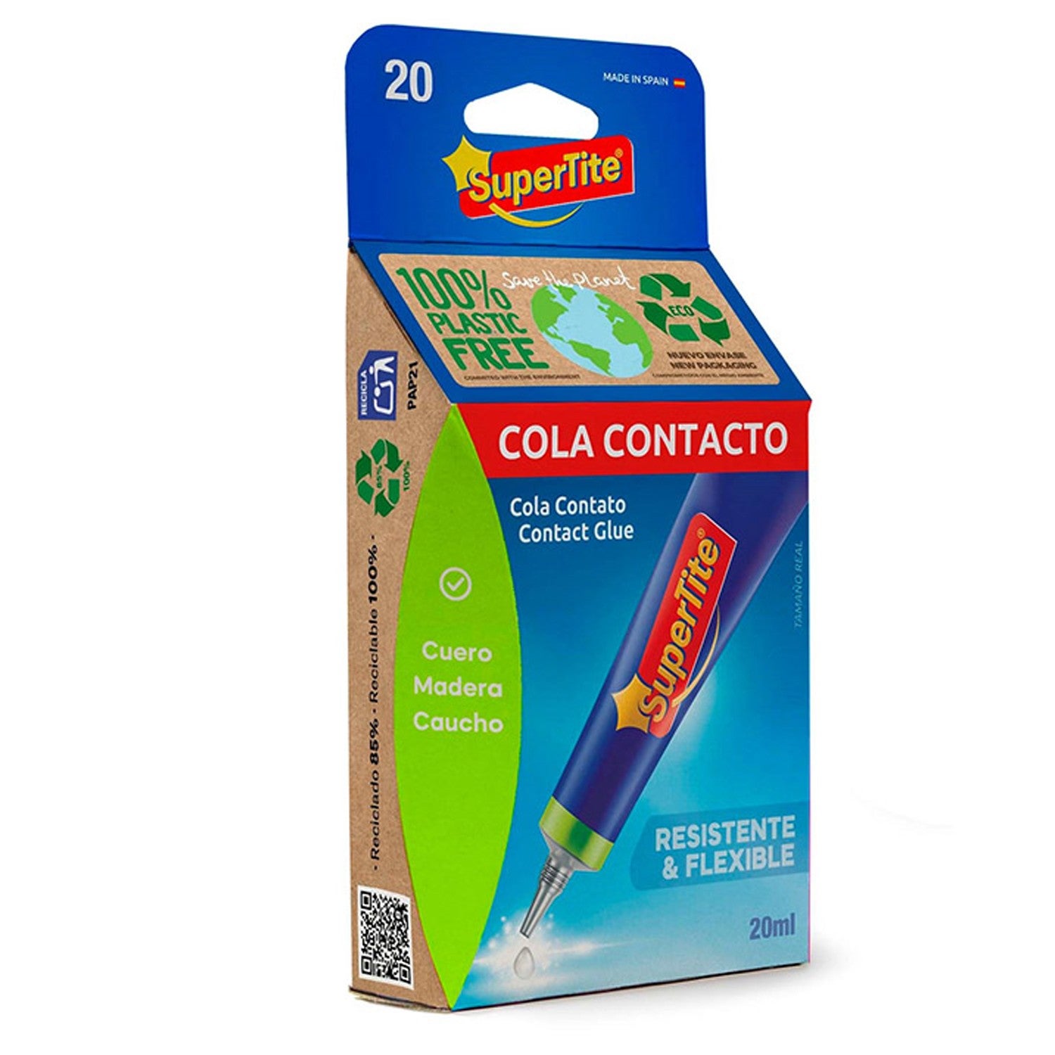 Pegamento Supertite Contacto 20 CC. Cola Contacto, Pegamento Cuero ...