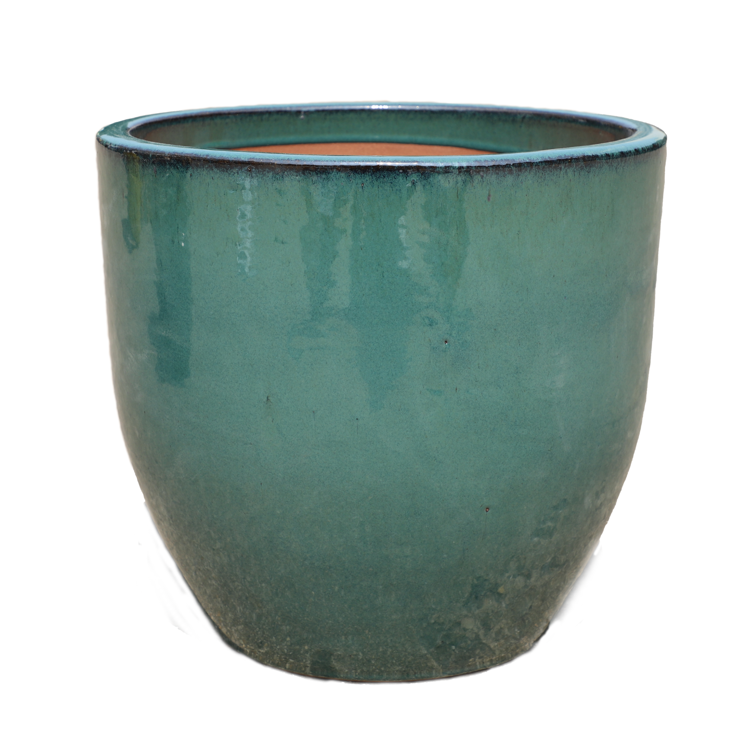 Pot grande taille d'extérieur LANCELOT 57x50cm jade, fait main en terre ...
