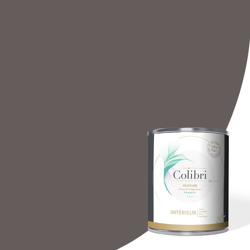 Peinture murs et plafonds Brun Tonca, Mate 1L, Résine biosourcée ...