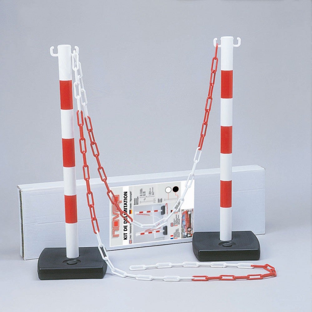 KIT 2 POTEAUX S/SOCLE RGE/BLC | Leroy Merlin