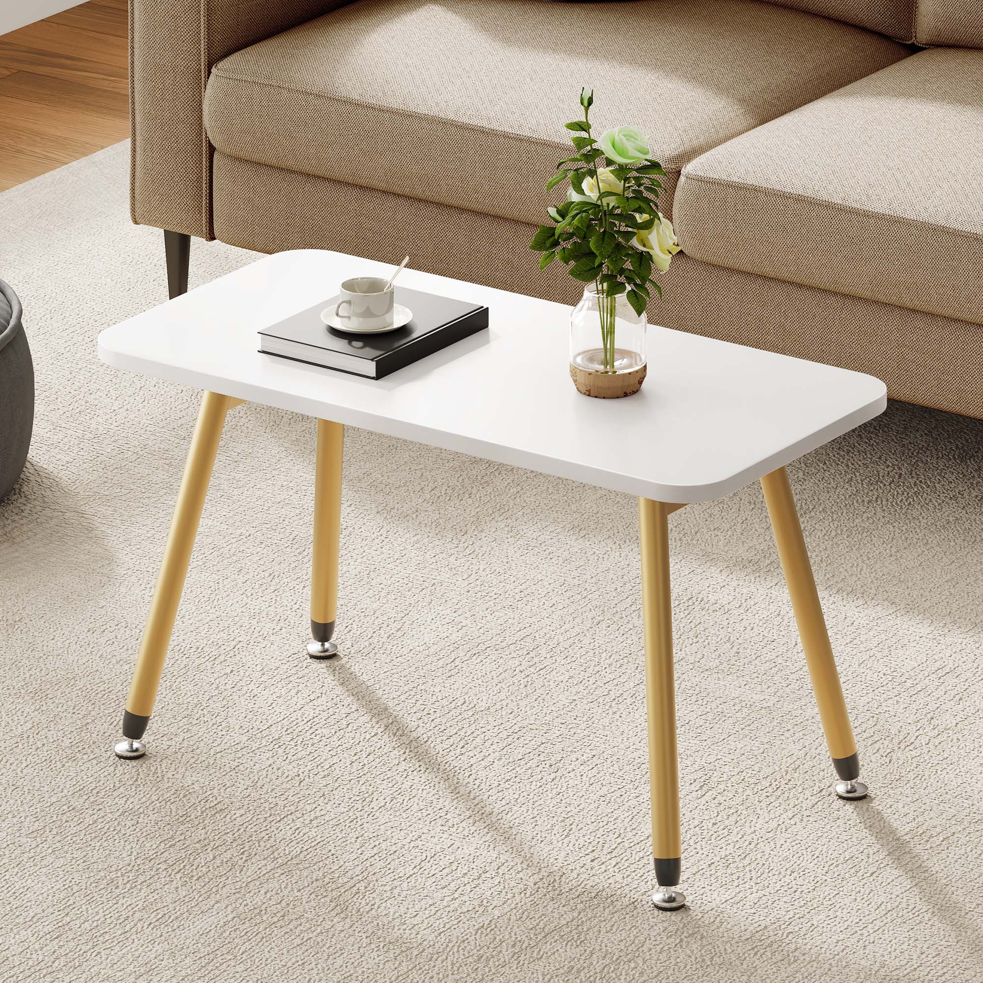 Balconera Table basse pliante- 80 x 40 x 45 cm - Blanc | Leroy Merlin