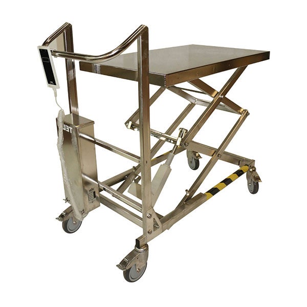 Plateforme de levage électrique en inox 200kg - Hauteur 980mm - Plateau ...