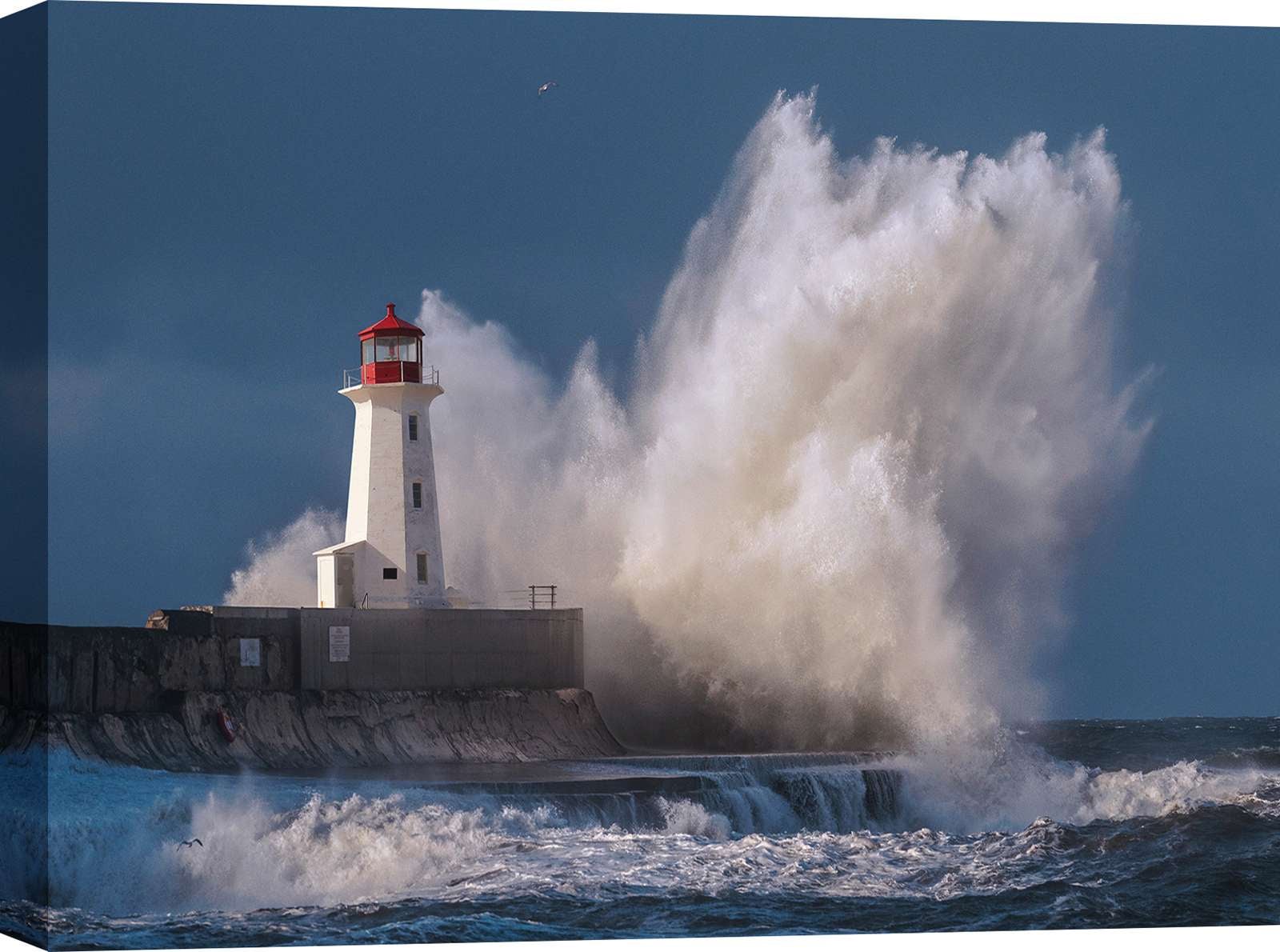 Peinture Phare et mer - impression sur toile - Pangea Images - Phare ...