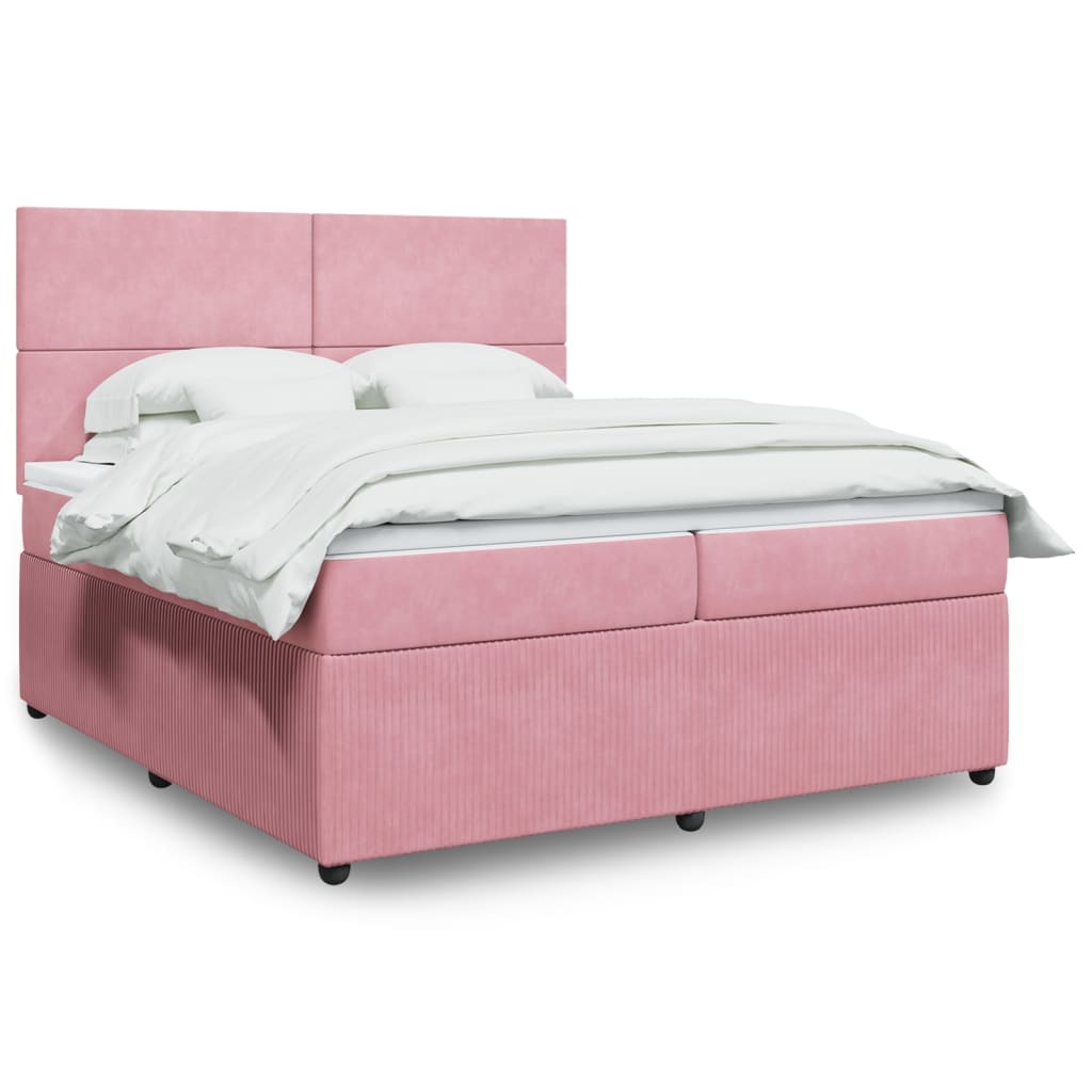 Sommier à lattes de lit avec matelas Rose 200x200 cm Velours | Leroy Merlin