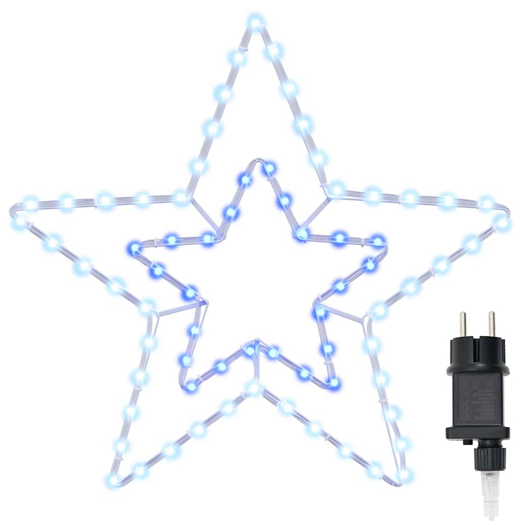 Estrella de Navidad con 72 LED Frío 51,5 x 50 x 0,65 cm Hierro vidaXL ...